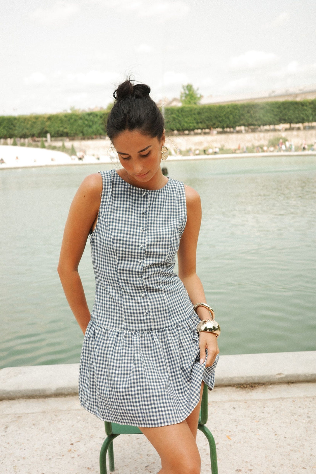 Robe Maelys vichy bleu Lili & Lala